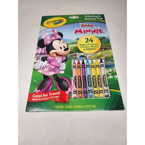Crayola | Office | Crayola Disney Junior Minnie Mouse Coloring Book 24 ...